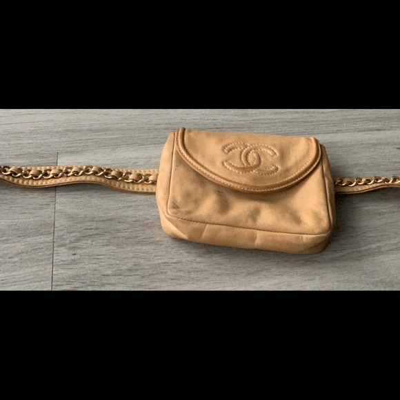 CHANEL | Bags | Vintage Chanel Beige Fanny Pack | Poshmark